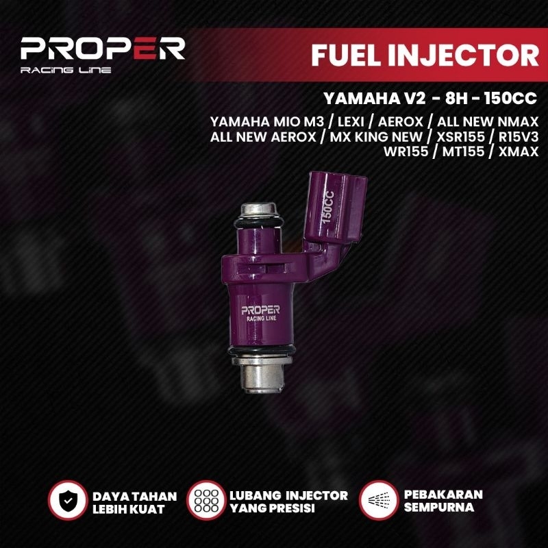 Jual INJECTOR PROPER V2 NMAX NEW/AEROX NEW/MIO M3/XMAX/LEXI 125 6H ...