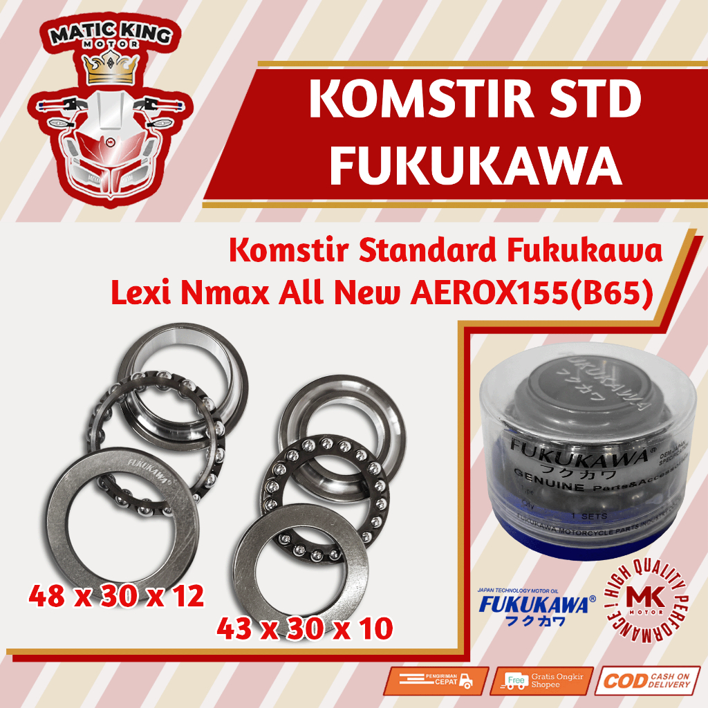 Jual Komstir Comstir Standar Yamaha Nmax Aerox Lexi 125 155 B65 Fukukawa | Shopee Indonesia