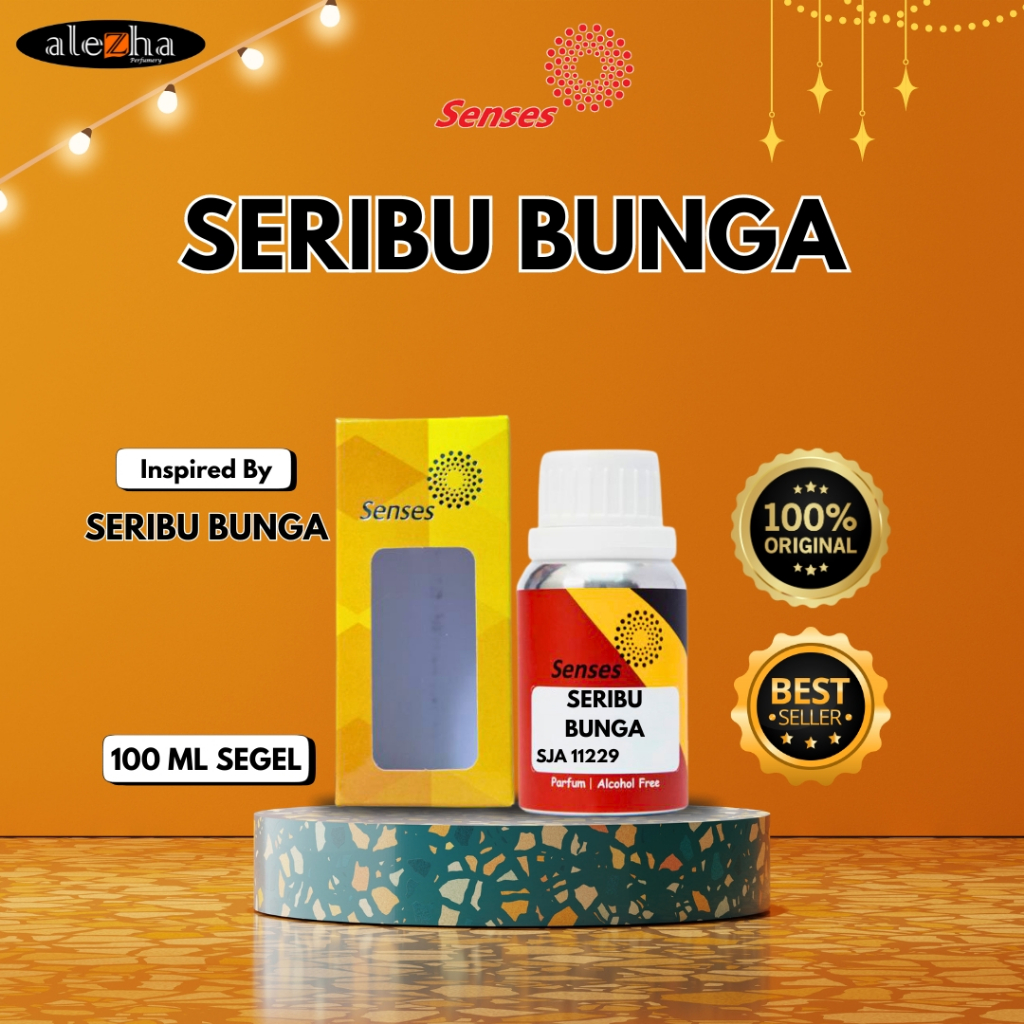 Jual Bibit Parfum Murni SERIBU BUNGA / SJA 11229 (SENSES) 100ml Kemasan ...