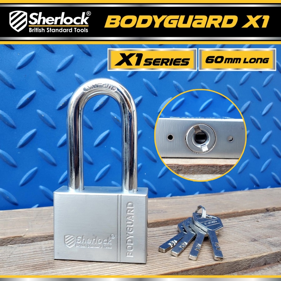 Jual Gembok Original Sherlock Tools BODYGUARD Seri X1 60 mm Panjang | Shopee Indonesia