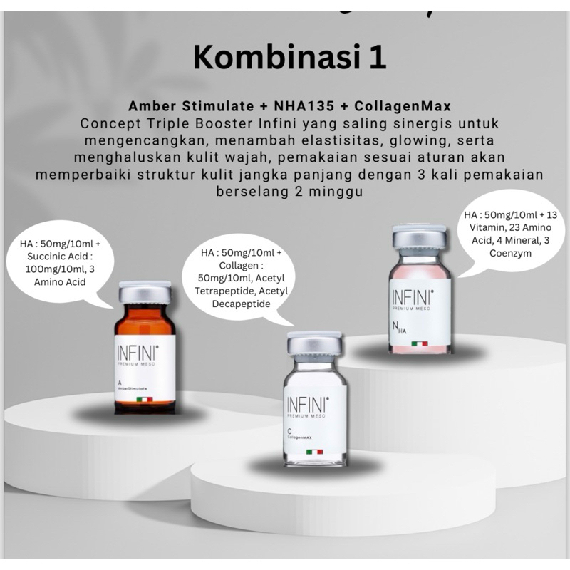 Jual infini NHA 135 / amber / collagen max serum pencerah skin booster ...