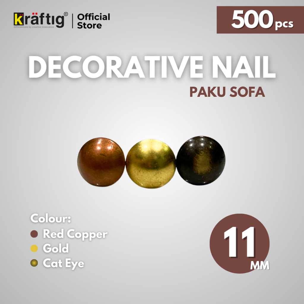 Jual Kraftig Paku Sofa Polos / Paku Payung Hias / Paku Antik Mata ...