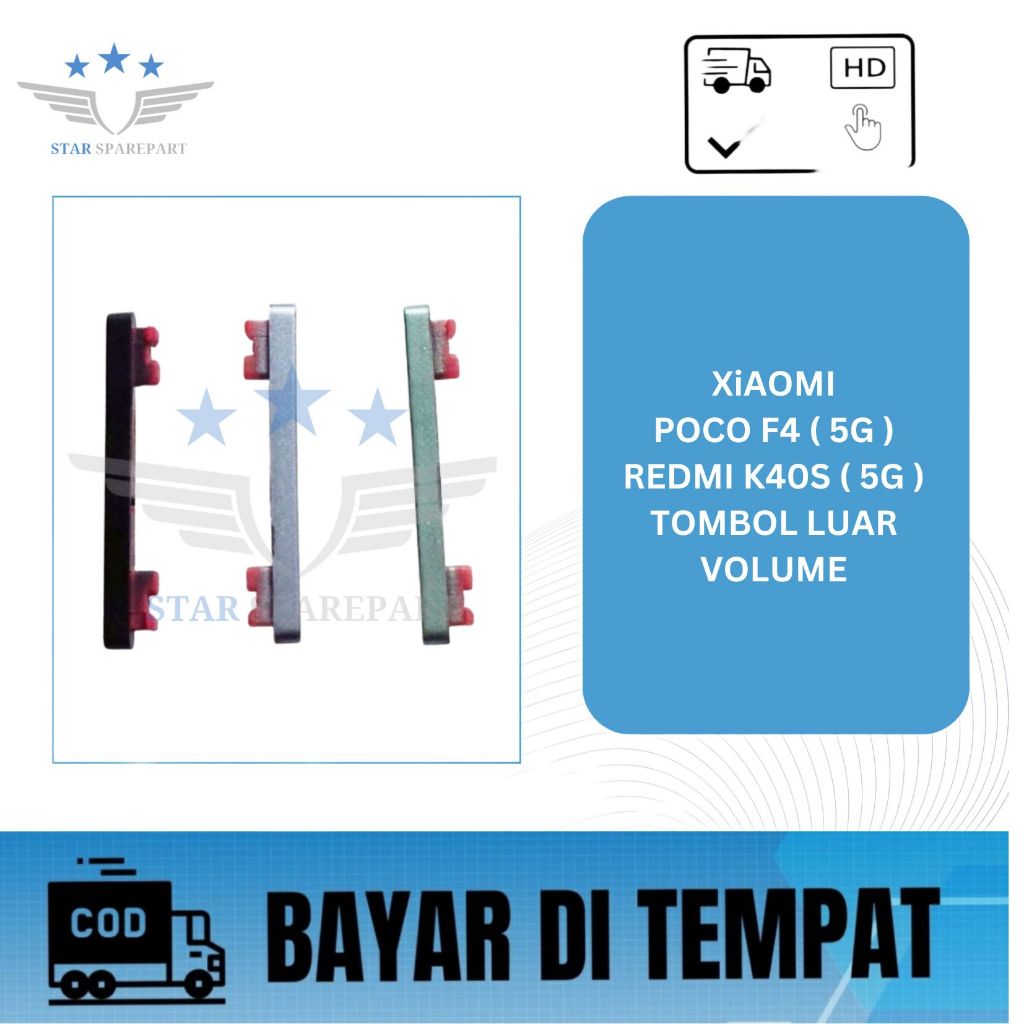 Jual TOMBOL LUAR KEYPAD VOLUME XIAOMI POCOPHONE F4 ( 5G ) / REDMI K40S ( 5G ) | Shopee Indonesia
