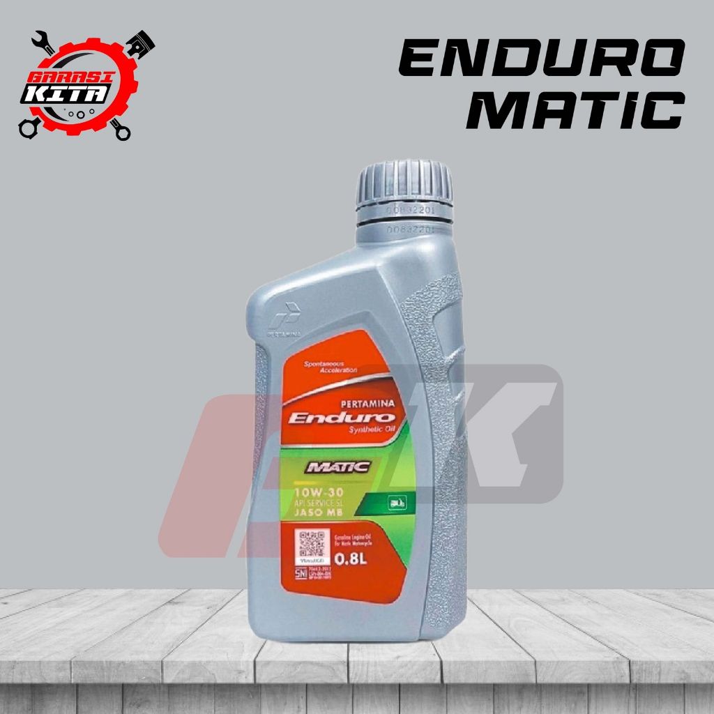 Jual OLI MOTOR MATIC OLI ENDURO MATIC PERTAMINA 10W-30 API SL JASO MB ...