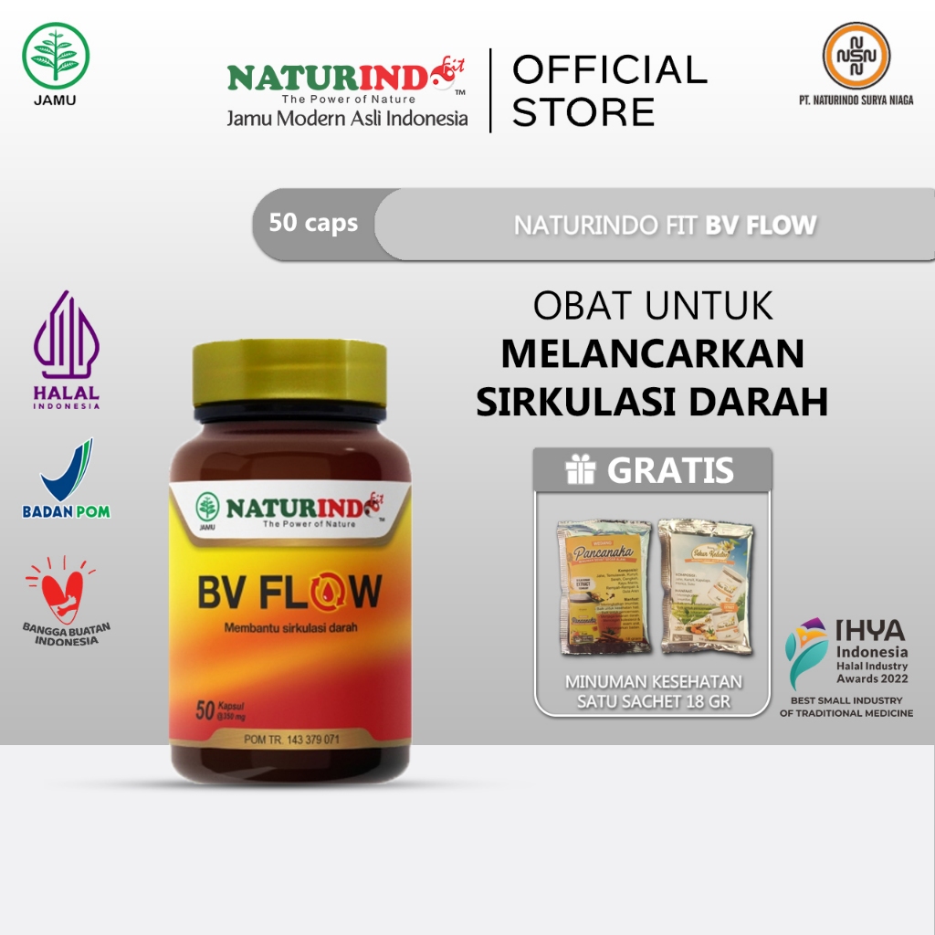Jual NATURINDO FIT BV FLOW - Melancarkan Sirkulasi Darah (Kesemutan ...