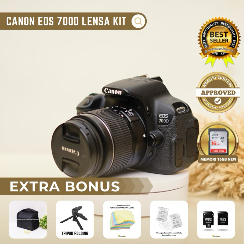 Jual DSLR CANON 700D LENSA KIT 18-55MM I Canon Eos 700D Body Only ...