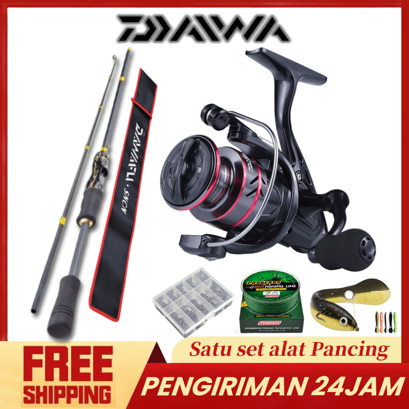 Jual DAIWA Pancing Set 30Kg/ Reel Pancing Murah Kuat Power1.65M/1.8M/2.1M/2.4M/2.7M Joran ...