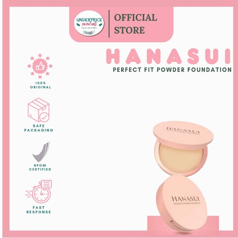 Jual HANASUI Perfect Fit Powder Foundation | Shopee Indonesia