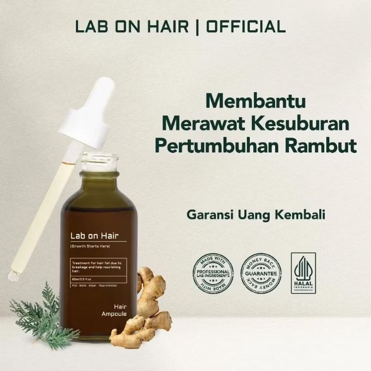 Jual Lab On Hair Anti Hair Fall Ampoule Serum - Hair Oil Serum Rambut ...