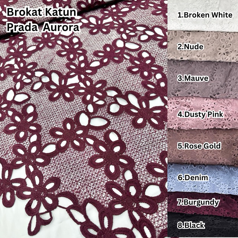 Jual BROKAT KATUN PRADA AURORA (harga per50cm) | Shopee Indonesia