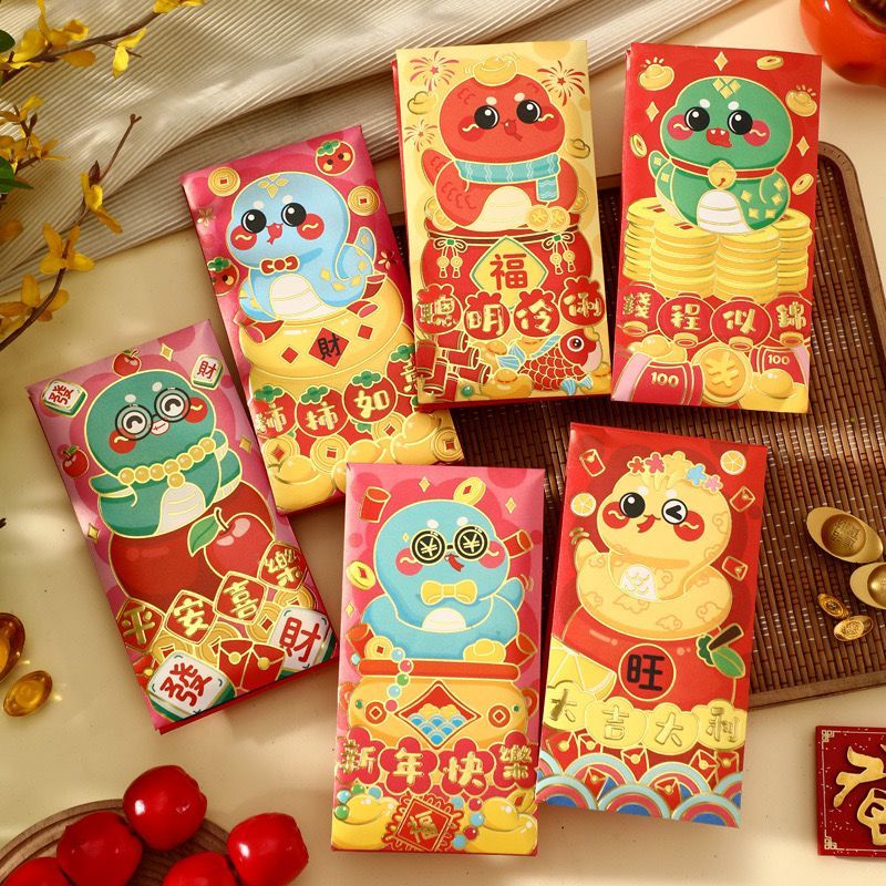 Jual PartyHouse.Medan (6pc/pack) Angpau Imlek 2025 / Angpao 2025 ...
