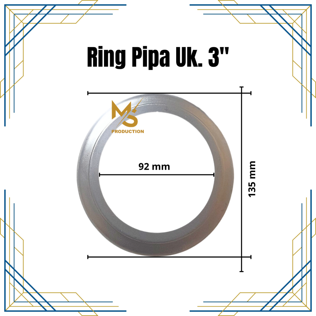 Jual Ring Pipa 3 inch Ring Pipa Besi Ring Cembung Ornamen Pagar Besi ...