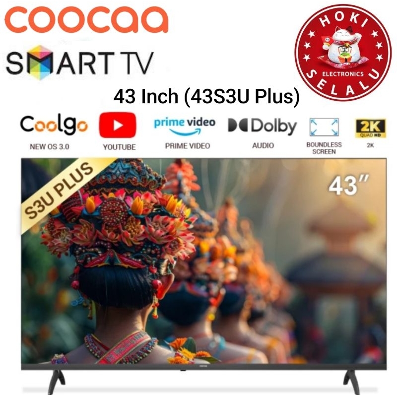 Jual Coocaa Smart LED TV 43 Inch 43S3U Plus 43S3U+ Digital Dolby ...