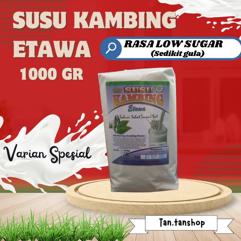 Jual SUSU KAMBING ETAWA LOW SUGAR 1000 GR | Shopee Indonesia