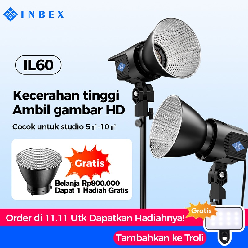 Jual [Ship in 24 hours] INBEX IL60 Lighting Studio 60W Kontent Kreator ...