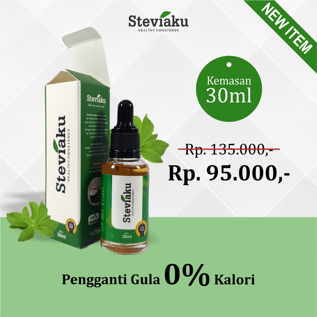 Jual Gula Stevia 30ml - Gula Stevia Tetes | Shopee Indonesia