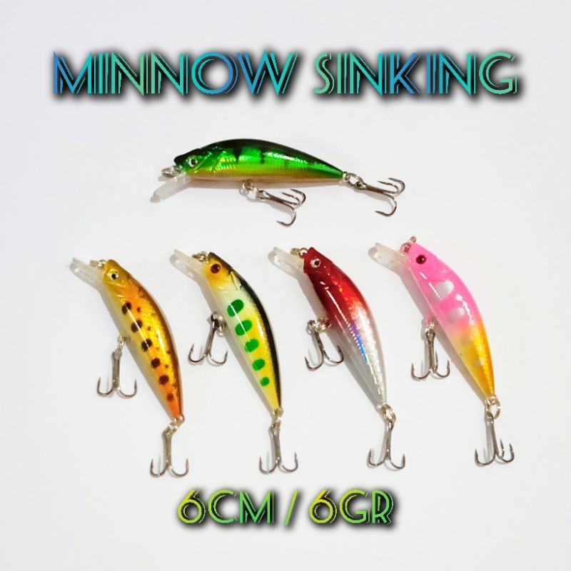 Jual Minnow Lure Ultralight 6cm / 6gr Umpan Pancing Minow UL | Shopee Indonesia