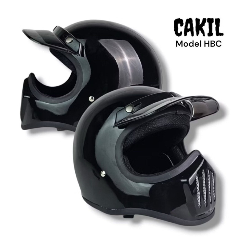 Jual Helm JS Cakil Retro Warna Solid TERBARU KEKINIAN SNI | Shopee ...