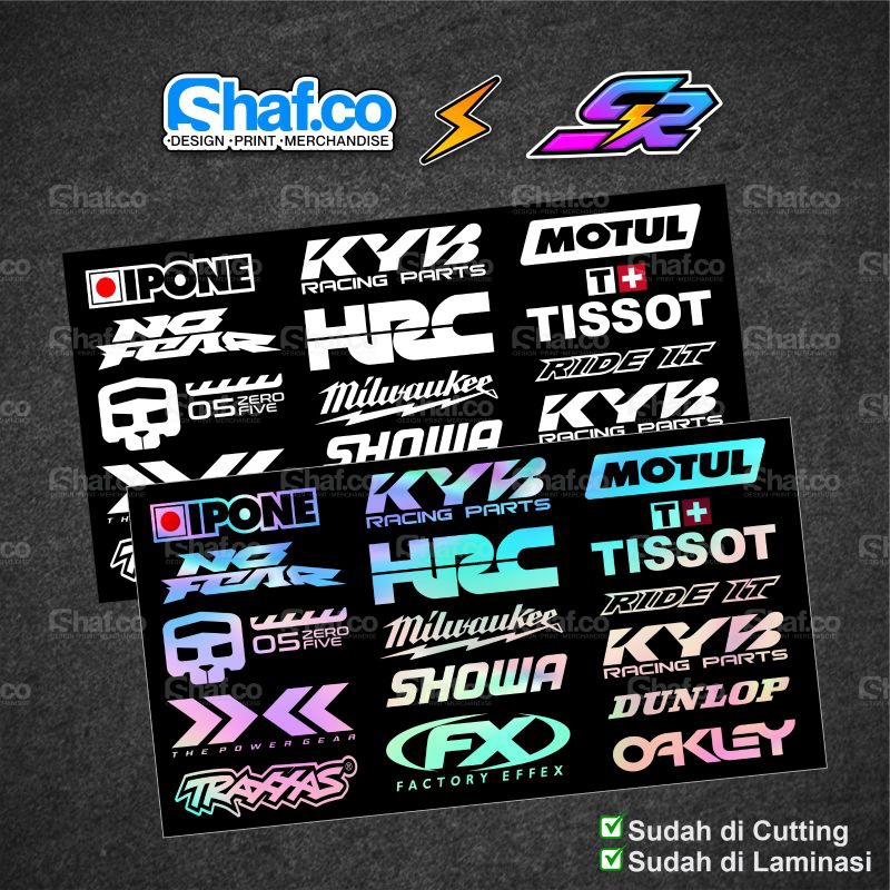 Jual STICKER PACK MOTOR RACING //STIKER SPONSOR RACING // STIKER MOTOR ...