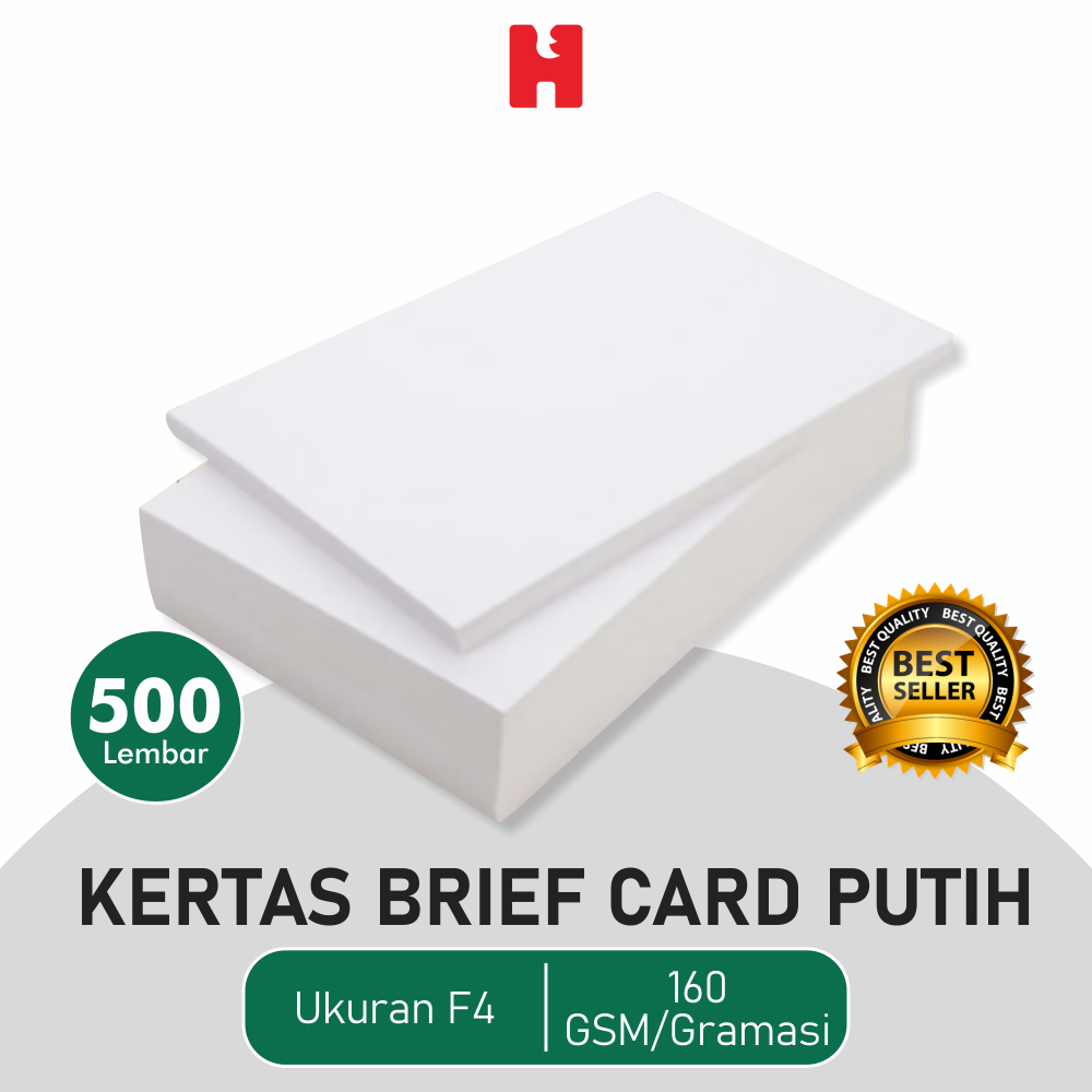 Jual Kertas Brief Card (BC) 160 GSM Ukuran F4 - Isi 500 Lembar | Shopee ...