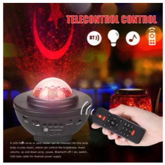 Jual Proyektor Lampu Tidur Lampu Live Stream Langit Bintang Bluetooth ...