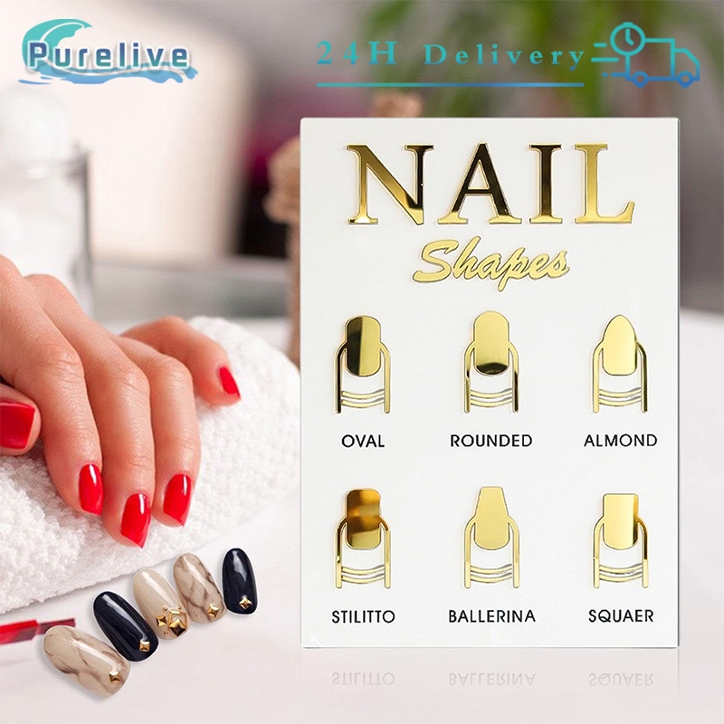 Jual Akrilik Signage Salon Nail Shapes Acrylic Sign Papan Display ...