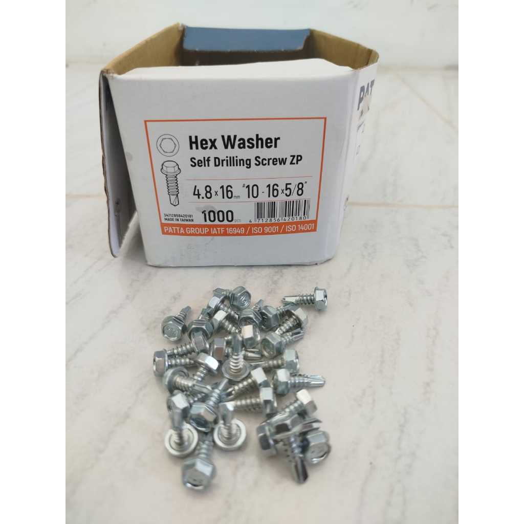 Jual [1pcs] Baut Taso merek Patta PTA ukuran 4.8x16mm "10-16x5/8 | Shopee Indonesia