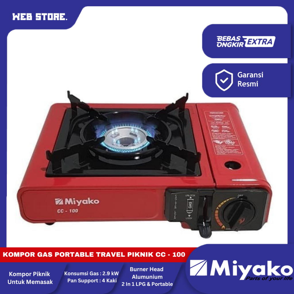 Jual Kompor Gas Portable Travel Piknik Kemah Mendaki CC - 100 CC 100 ...