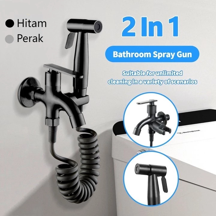 Jual SUS304 1 Set Jet Shower Kloset/Kran Cabang Shower Stainless/Jet ...