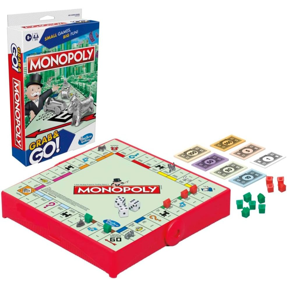 Jual Mainan Monopoli Anak Monopoly Grab and Go Game for Ages 8 and Up ...