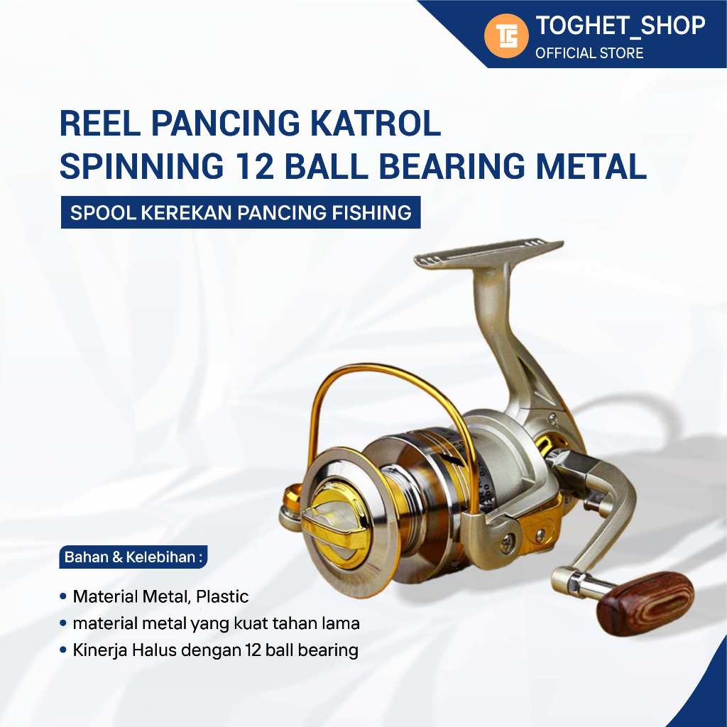 Jual Reel Pancing Katrol Spinning 12 Ball Bearing Metal Rell Rill ...