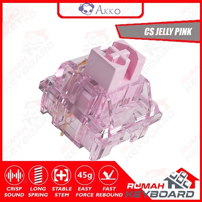 Jual AKKO - CS - Jelly - Pink - Switch - 3 PIN - 45g - PCB Mount ...