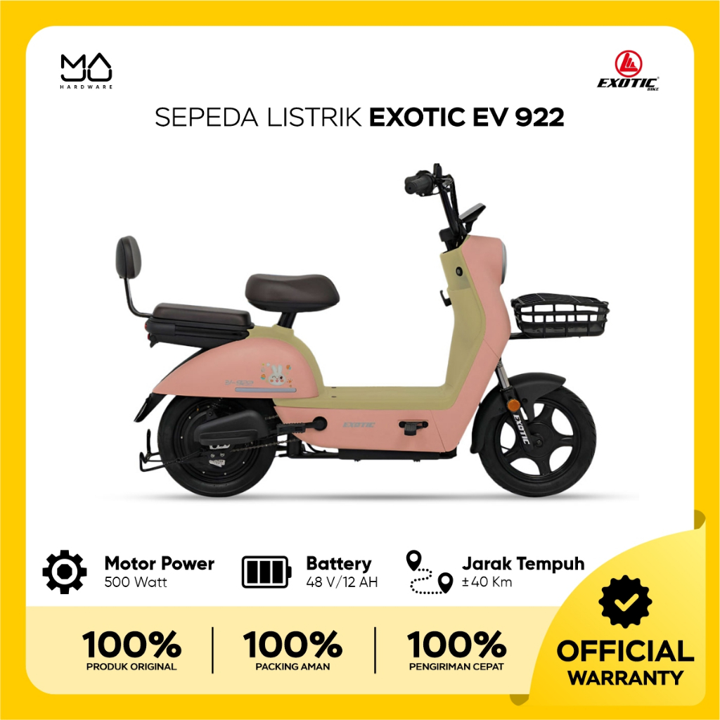 Jual Sepeda Listrik EXOTIC EV-922 500 Watt Electric E-Bike - Garansi ...