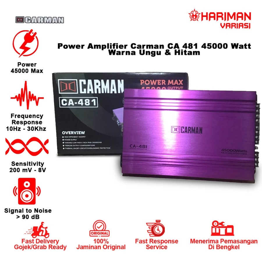 Jual Power Amplifier 4 Channel CARMAN CA-481 | Shopee Indonesia