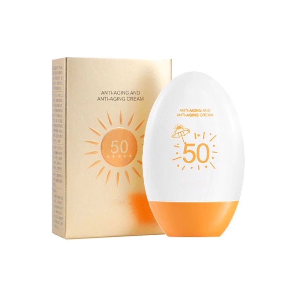 Jual Sun Block SPF 50 Sun Screen Wajah Tahan PA+++ 12 Jam Egg Sunblock ...