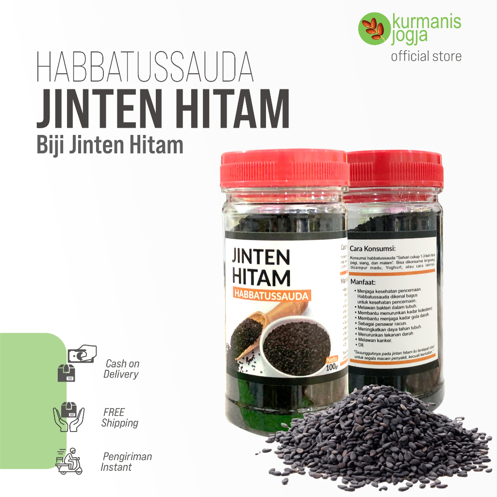Jual habbatusauda biji alam Jinten Hitam 100gram | Shopee Indonesia