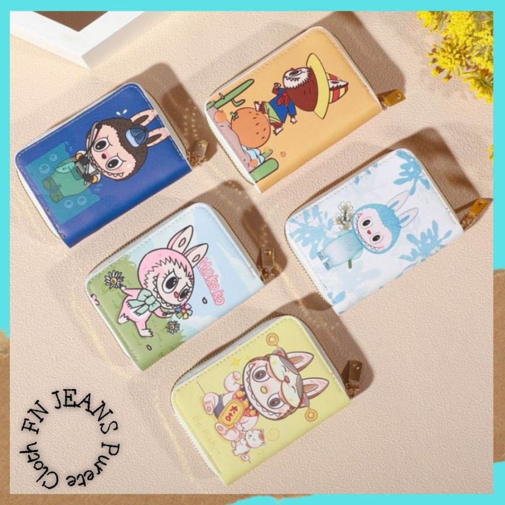 Jual Dompet Labubu Viral Dompet Card Holder Wanita Exciting Macaron ...