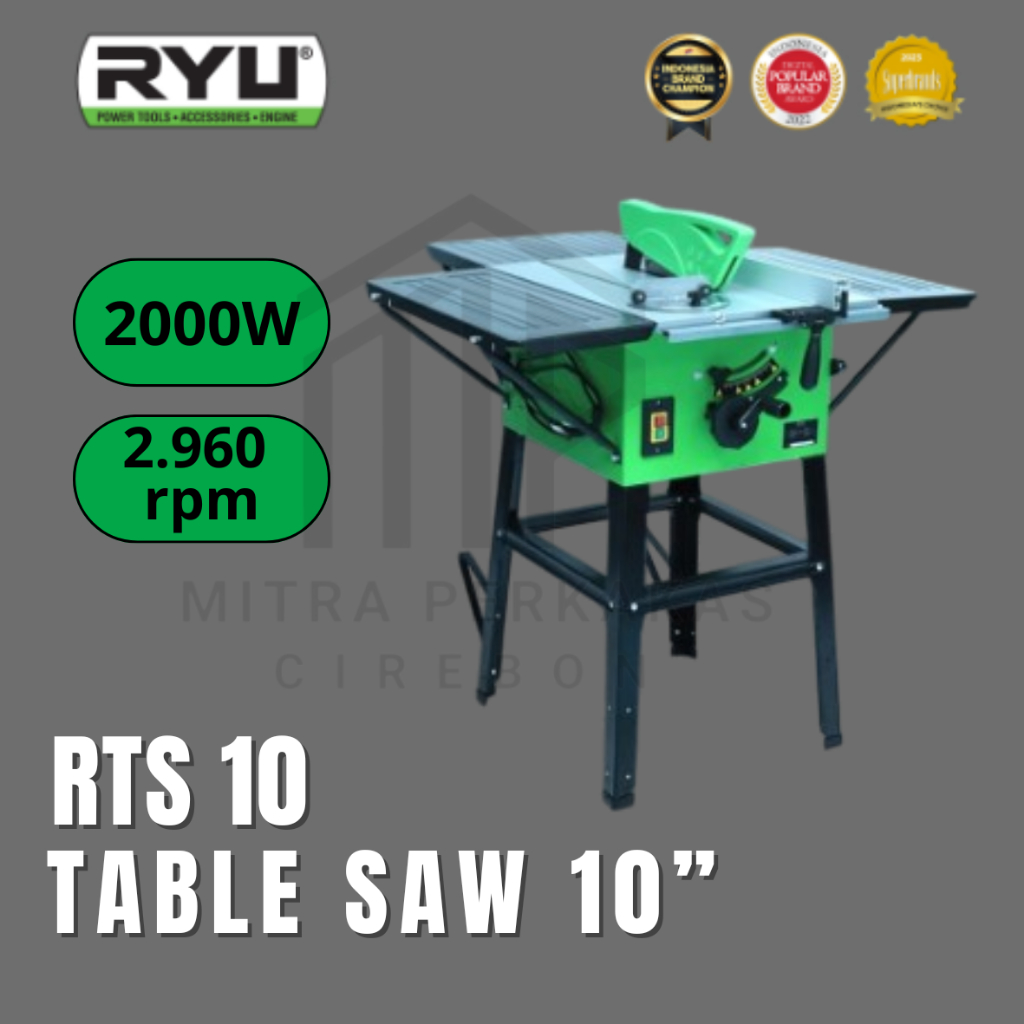 Jual RYU RTS 10 Mesin Gergaji Kayu Meja Potong Kayu 10 Inch / Table Saw ...