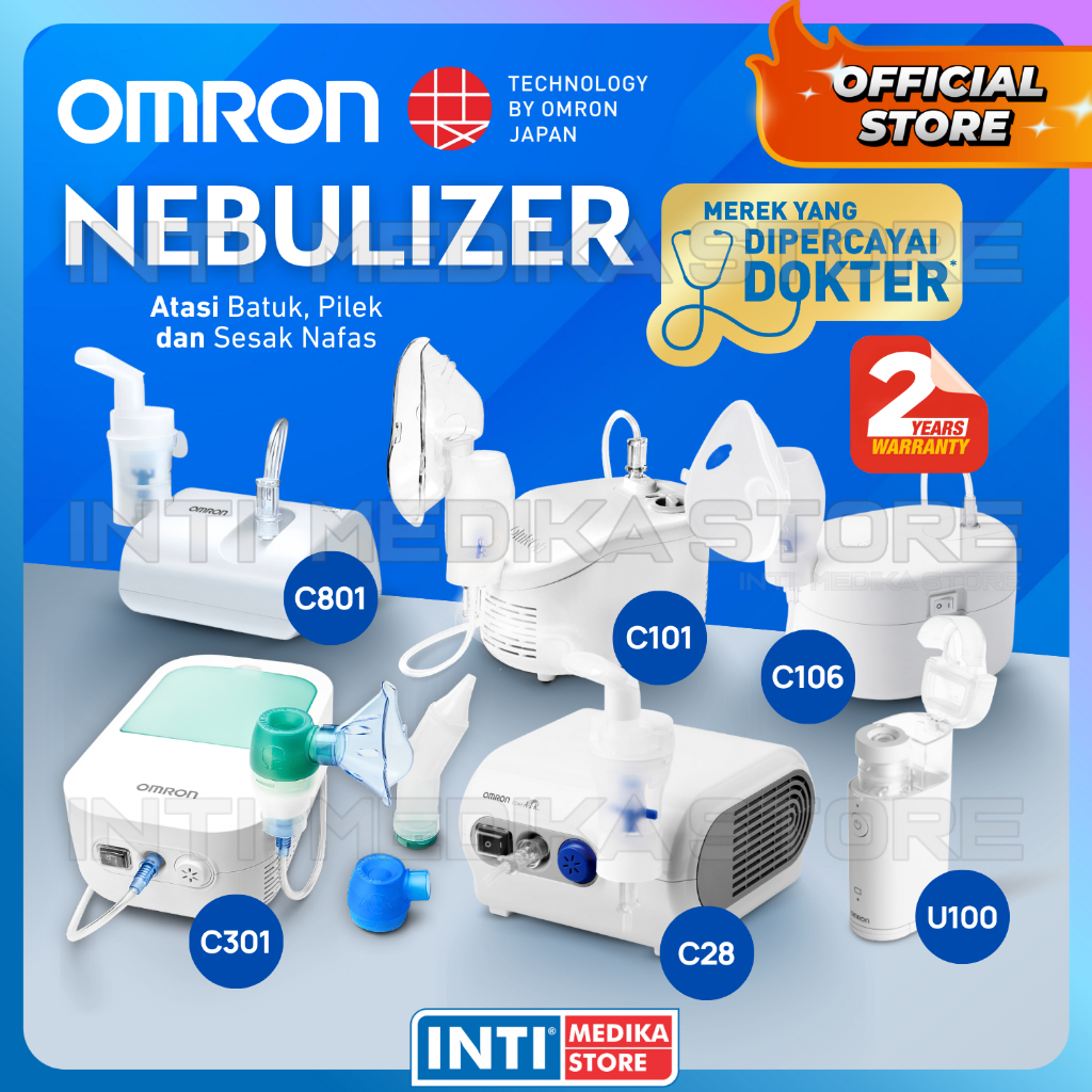 Jual OMRON - Nebulizer Compressor NE C28 C101 C106 C301 C801 NE U100 | Alat Terapi Uap ...