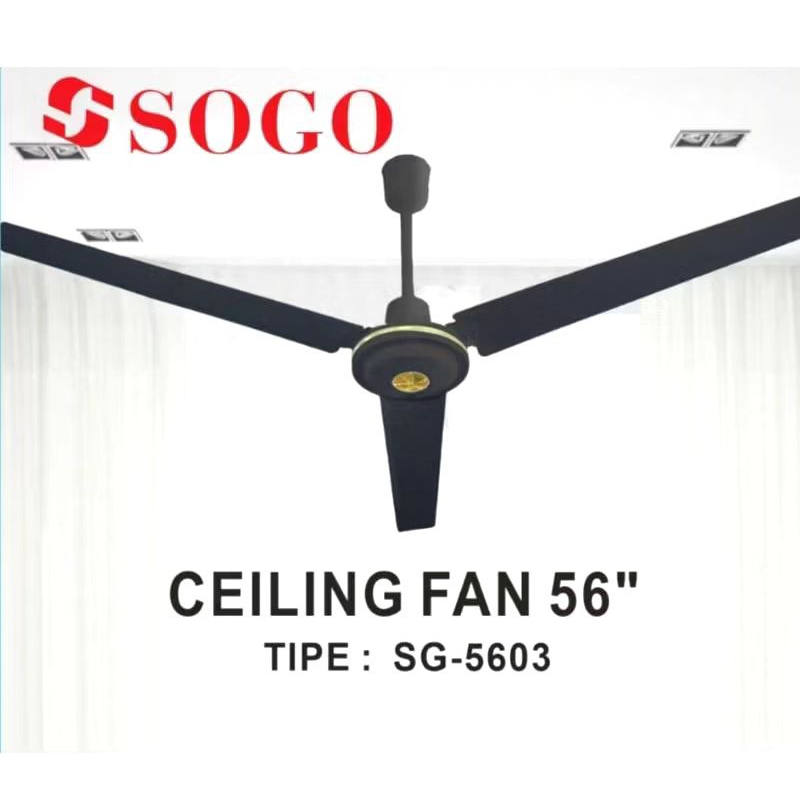 Jual Kipas Celling Fan Hitam PROFAN-SOGO-INFICO 56inchi / Kipas angin atap langit-langit kipas ...
