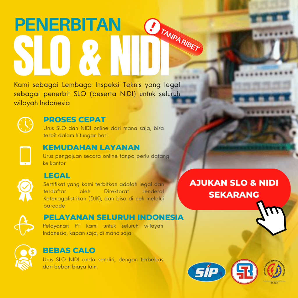 Jual Produk Pendamping Penerbitan SLO NIDI Pasang Baru PLN Sesuai ...