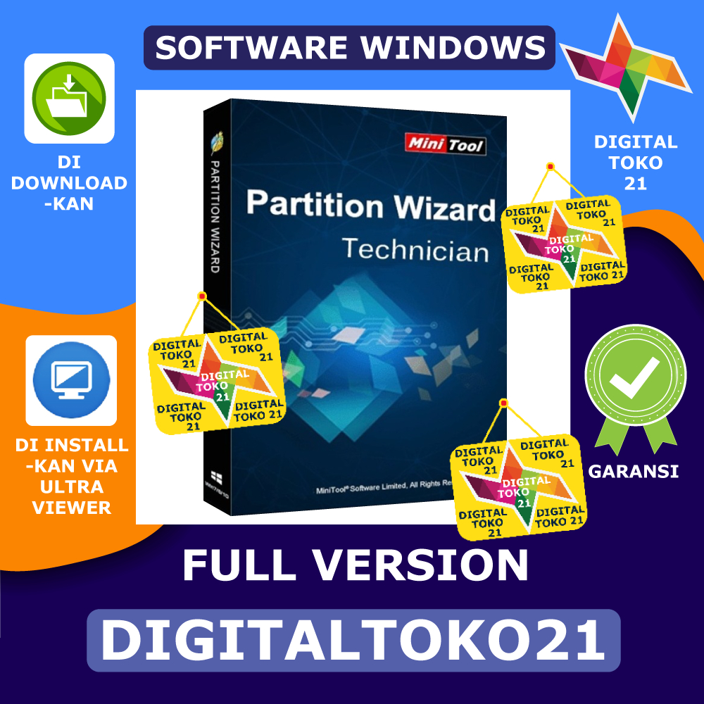 Jual [Diinstallkan] MiniTool Partition Wizard 13.0 Technician / Pro ...