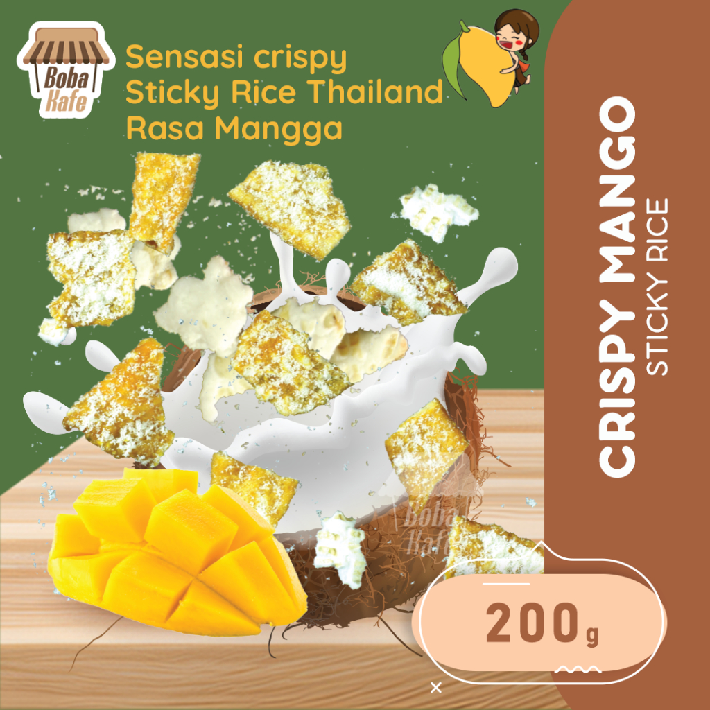 Jual MANGO STICKY RICE POP CRUNCHIES @200GR - TOPING STICKY RICE RASA ...