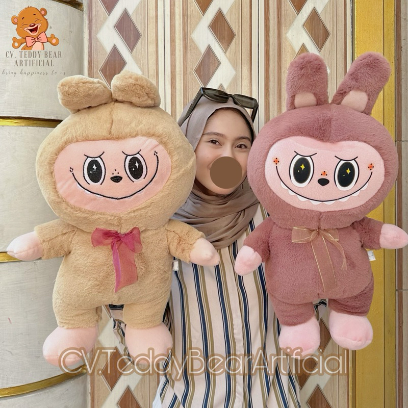 Jual Boneka Labubu The Monster Macaron Exciting Besar 60 CM Jumbo Viral ...