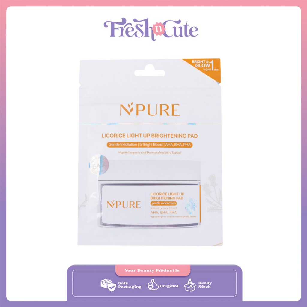 Jual NPURE - Licorice Light Up Brightening Pad Sachet ZipLock | Shopee ...