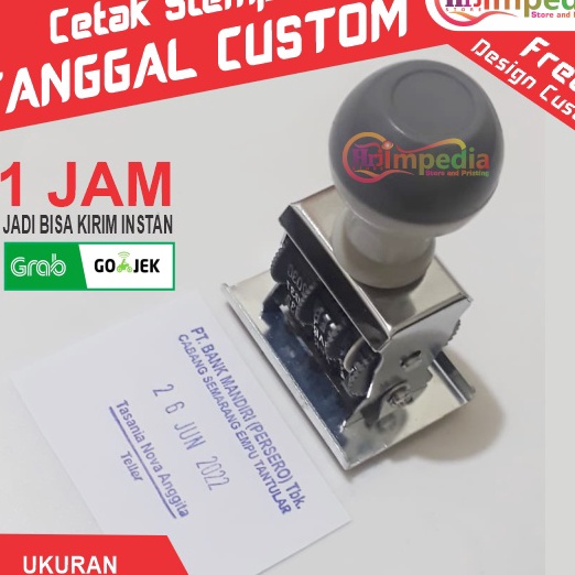 Jual KI3 Cetak Stempel Tanggal Custom Nama Perusahaan Cetak Stempel ...