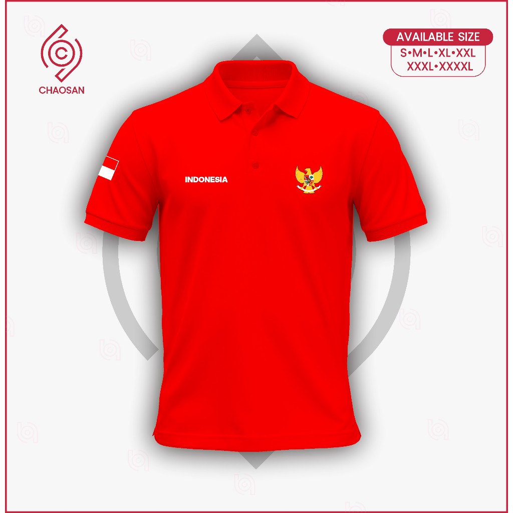 Jual Polo Shirt Kaos Kerah Polo Indonesia Garuda Merah Putih | Shopee ...