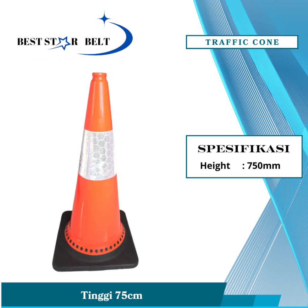 Jual Traffic Cone Pvc Cone Full Orange 75cm Pembatas Jalan | Shopee Indonesia