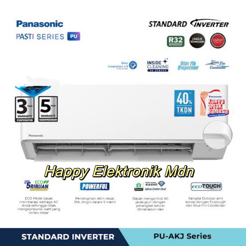 Jual AC Panasonic inverter 1 Pk Panasonic Inverter Ac Panasonic CS ...
