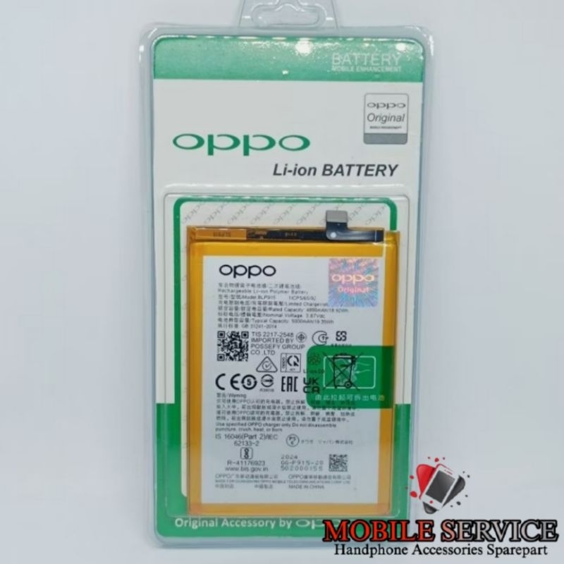 Jual BATERAI BATRE BATRAI BATTERY OPPO A57 2022 5G BLP915 ORIGINAL ...